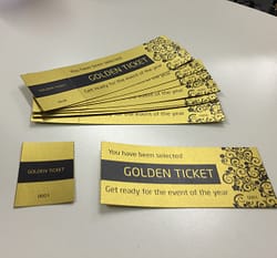 Gold Ticket Printing UK FREE Delivery FREE Online Design Software