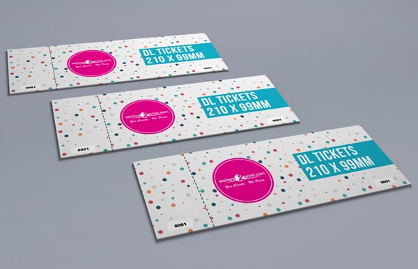 210x99mm Ticket Printing