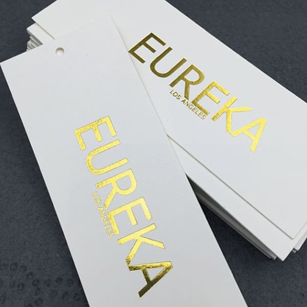 Foiled Swing Tag Printing