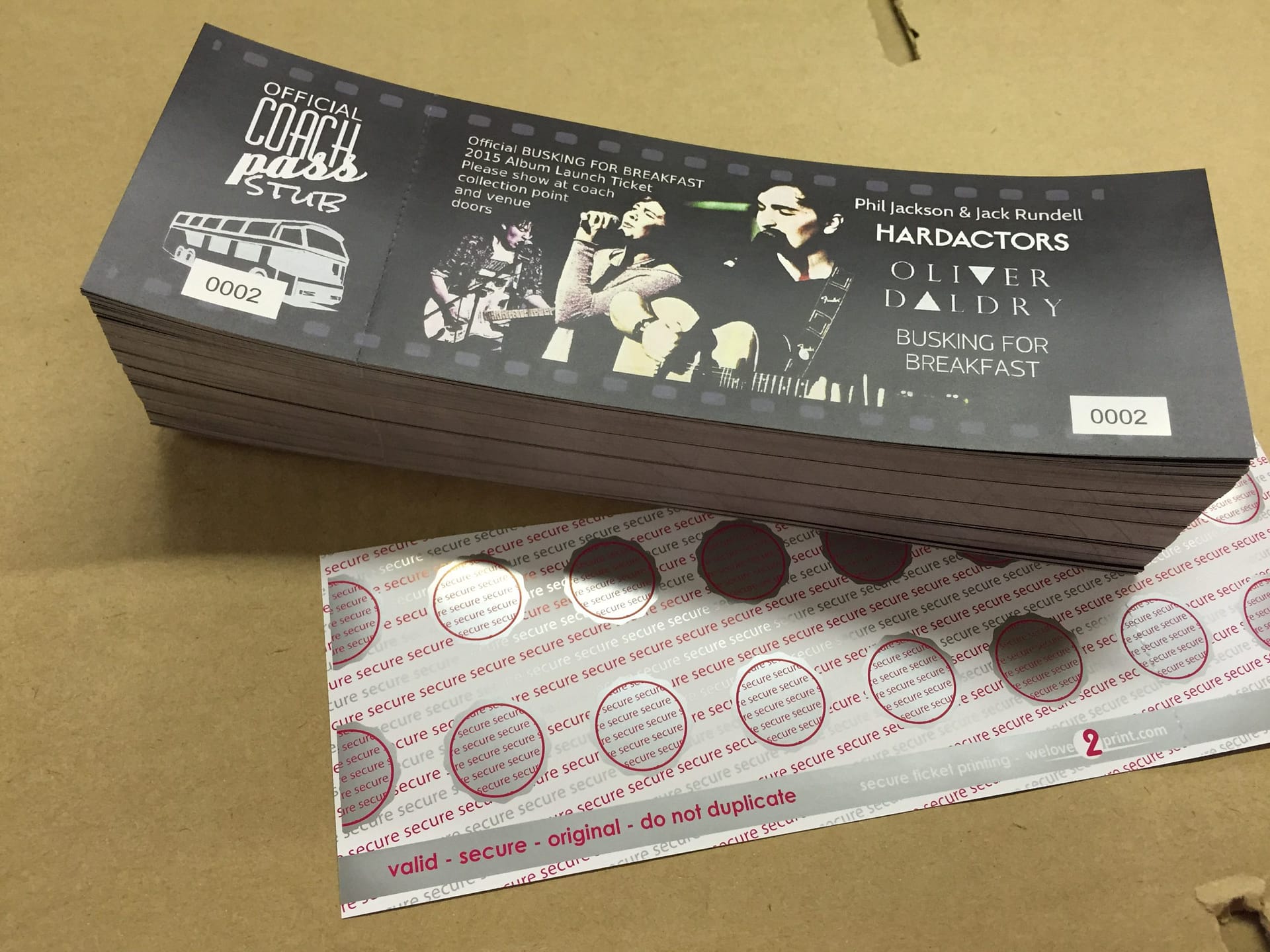 Ticket Printing, Event Printing, Secure Ticket Printing - Welove2print